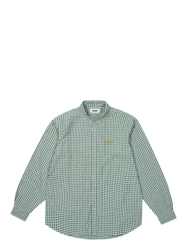PALACE Seersucker Oxford Shirt - Green