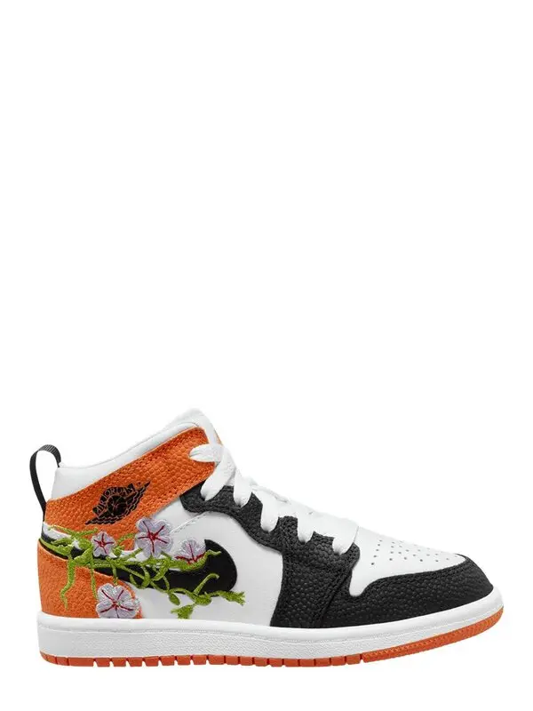 JORDAN 1 Mid Ps Floral - Orange