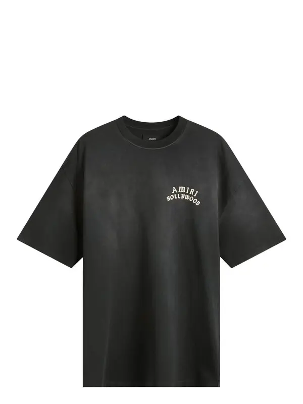 Amiri Hollywood Oversized Tee - Black
