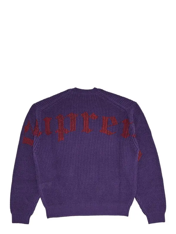 Supreme Old English Printed Sweater - Purple