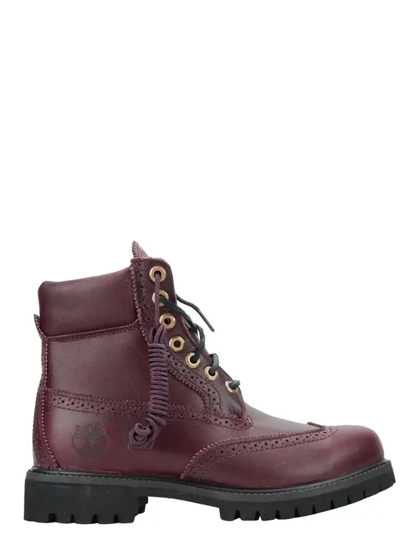 Timberland 6-inch Premium Brogue Boots - Red