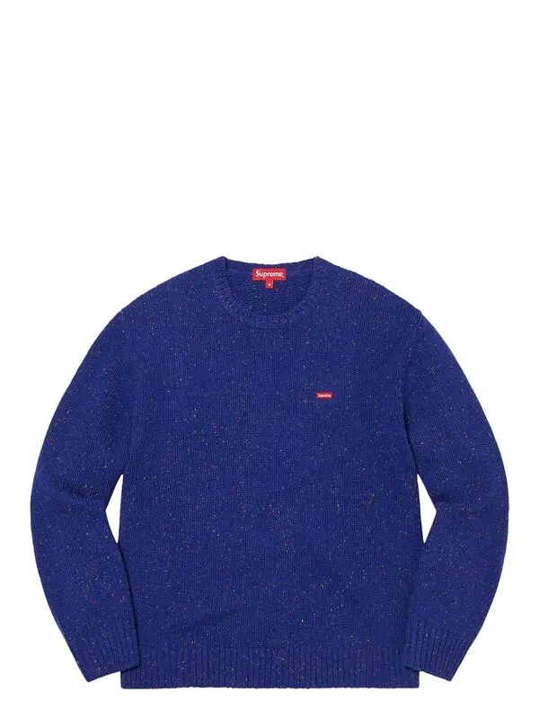 Supreme Small Box Speckle Sweater - Blue
