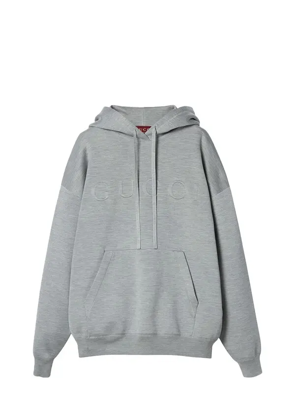Gucci Debossed Logo Sweatshirt - Grey