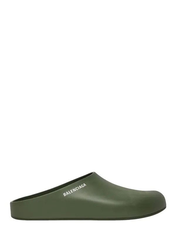 Balenciaga Pool Closed Slides - Green