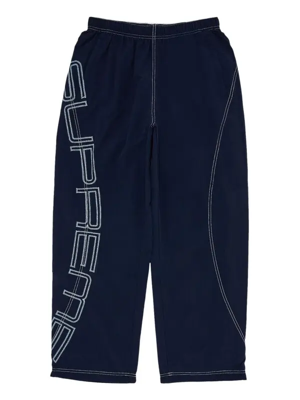 Supreme Embroidered Track Pant - Blue