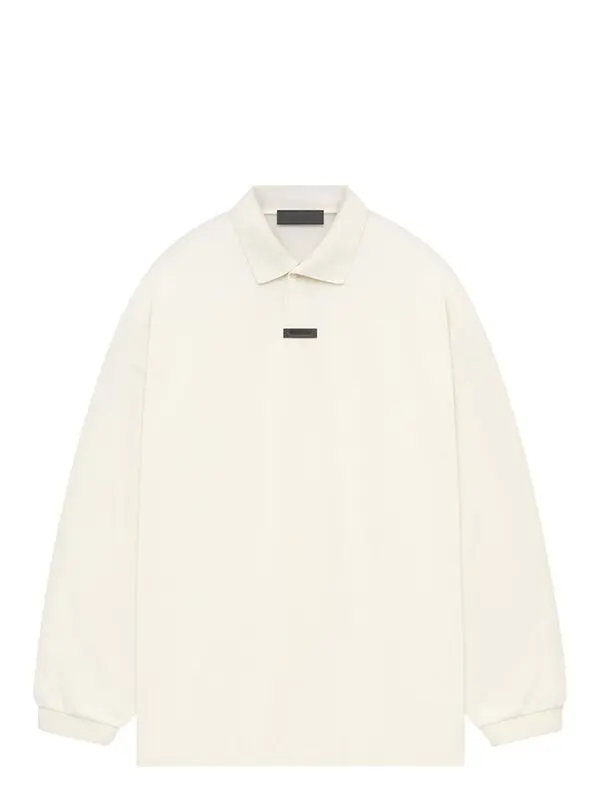 Fear Of God Pique Long-sleeve Polo - Cream