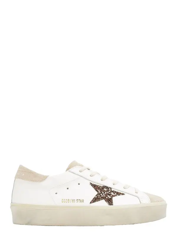 GOLDEN GOOSE Hi Star Sneakers - White