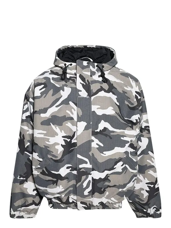 Balenciaga Camo Ski Parka - Grey