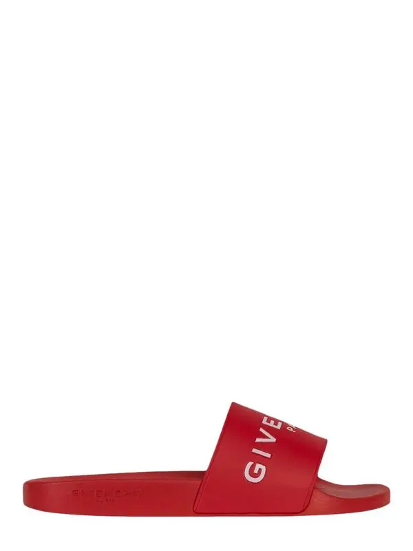 Givenchy Logo Pool Slide - Red