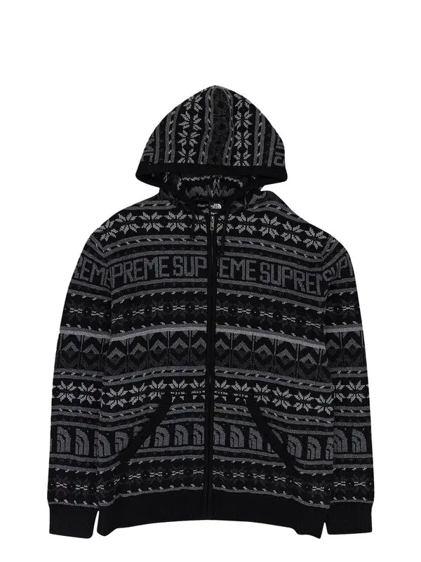 Supreme X The North Face Zip-up Hooded Sweater - Black