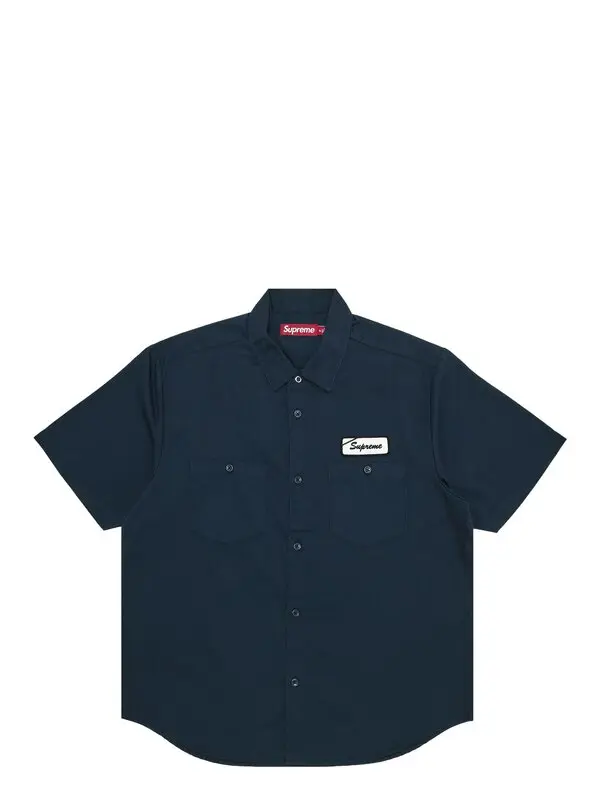 Supreme Short-sleeve Work Shirt - Blue
