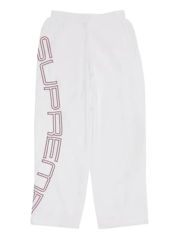 Supreme Embroidered Track Pant - White