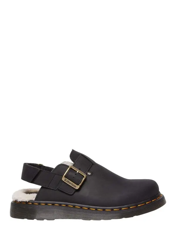 Dr. Martens Jorge 2 Faux Fur Lined Slingback Mule - Black