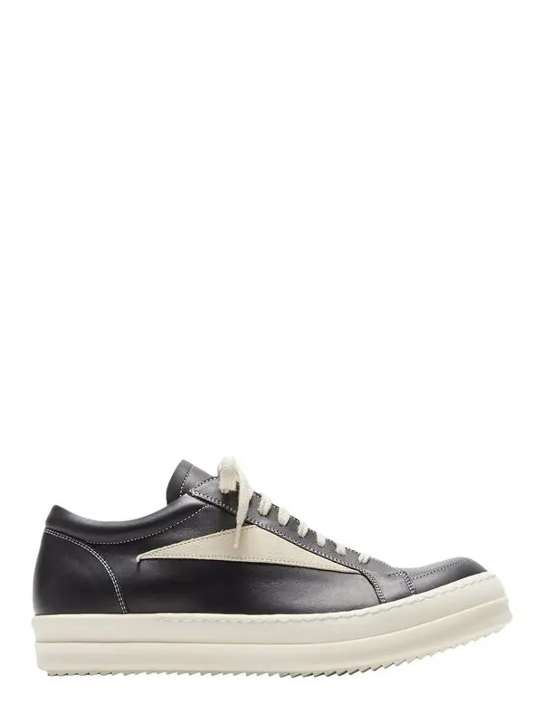 Rick Owens Hollywood Vintage Low Sneakers - Black