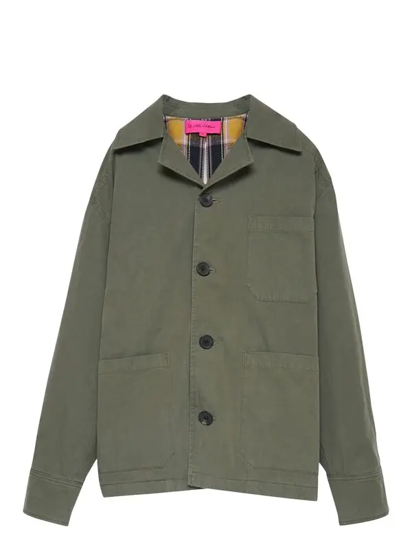THE ELDER STATESMAN Workwear Chore Coat - Green