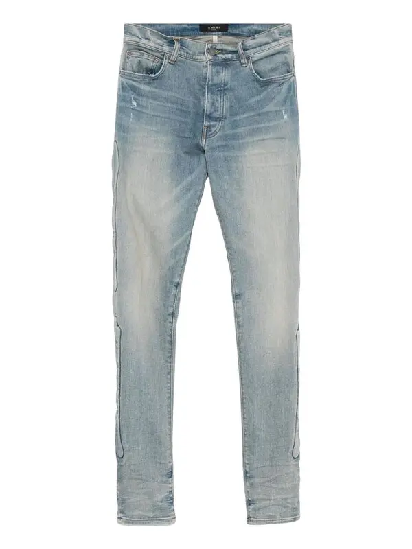 Amiri 3d Bones Skinny Jean - Blue