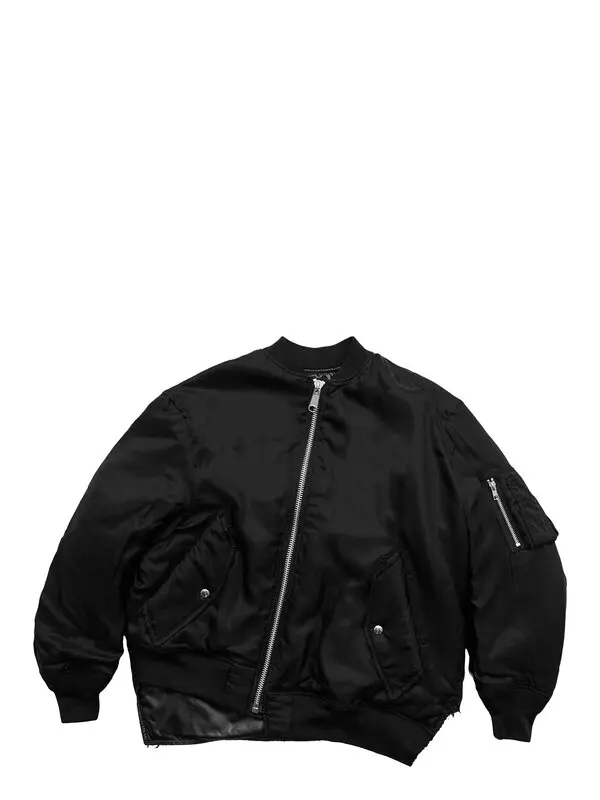 Comme Des Garçons Twisted Bomber Jacket - Black