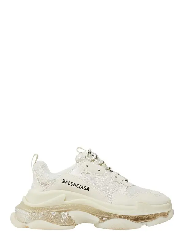 Balenciaga Triple S Sneaker With Clear Sole - Cream