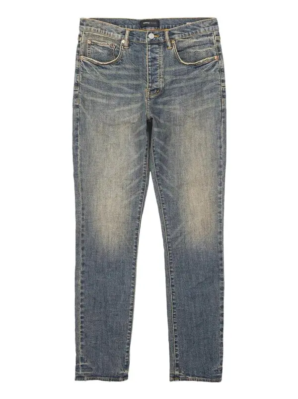 PURPLE BRAND Mid-rise Straight Jeans - Blue
