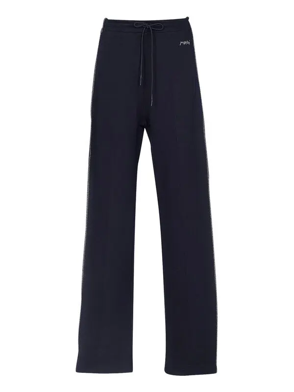 Marni Wide Leg Trousers - Black