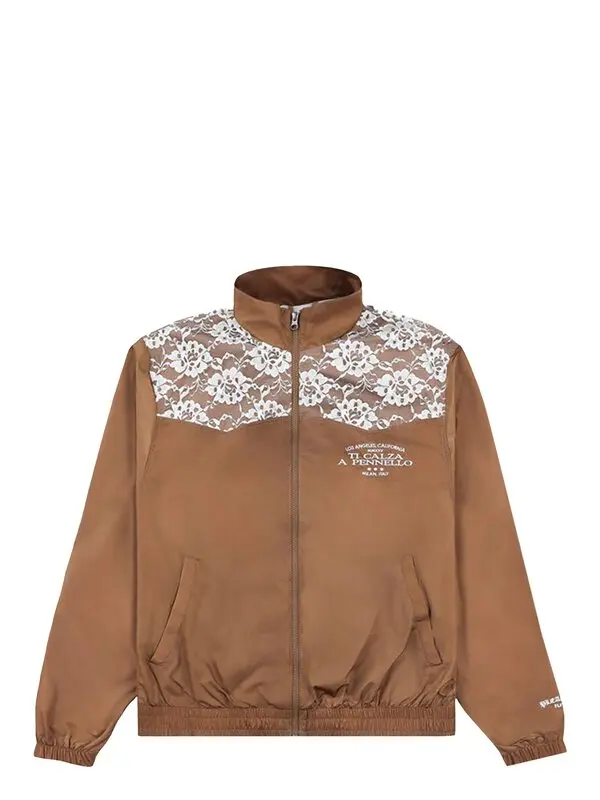 PLEASURES Francesca Track Jacket - Brown