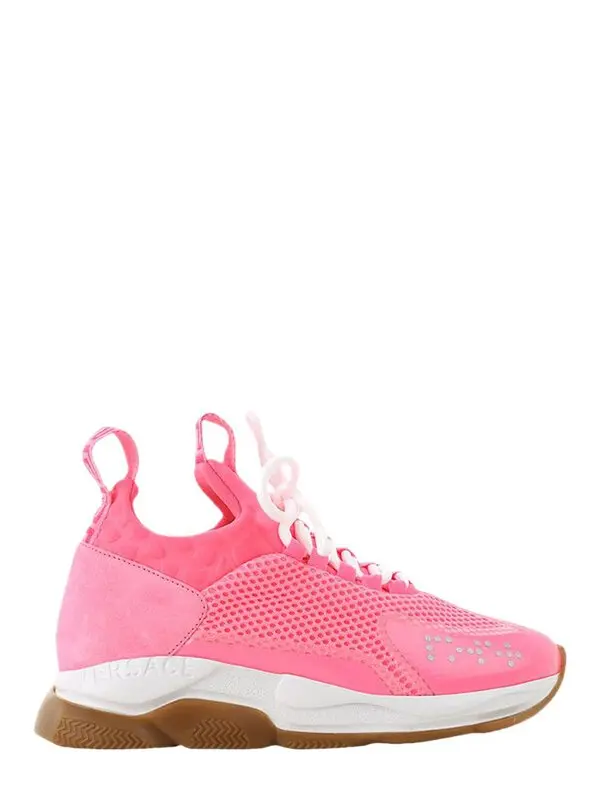 Versace Cross Chainer Sneakers - Pink