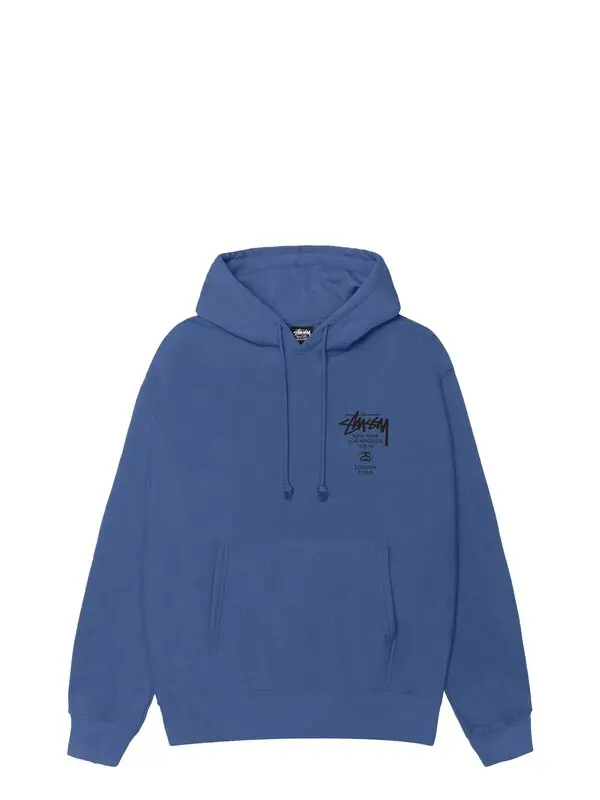 StÜssy World Tour Hoodie - Blue