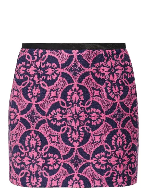 MARINE SERRE Oriental Towels Mini Skirt - Pink