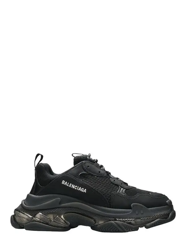 Balenciaga Triple S Sneaker With Clear Sole - Black