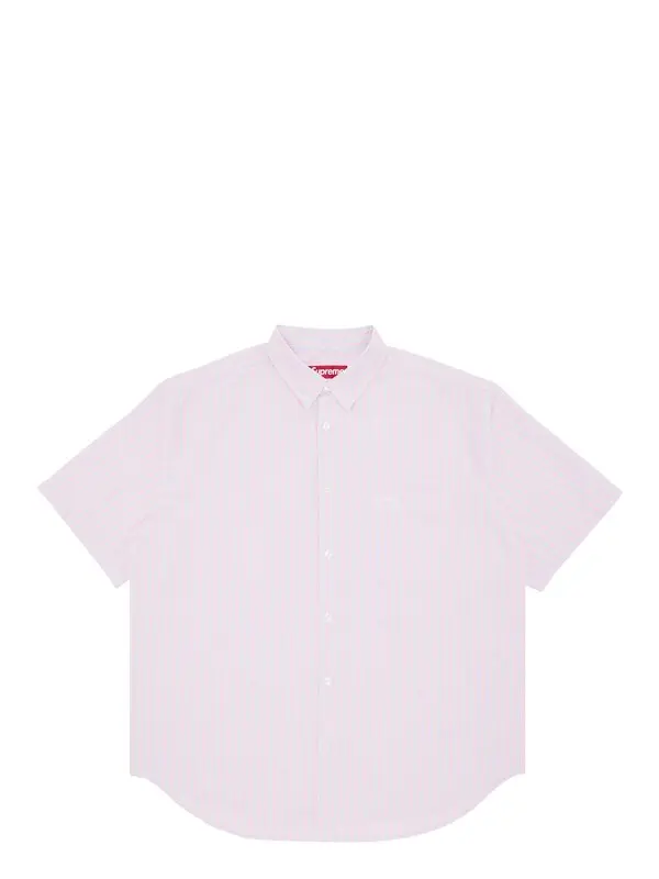 Supreme Loose Fit Oxford Short-sleeve Shirt - Pink