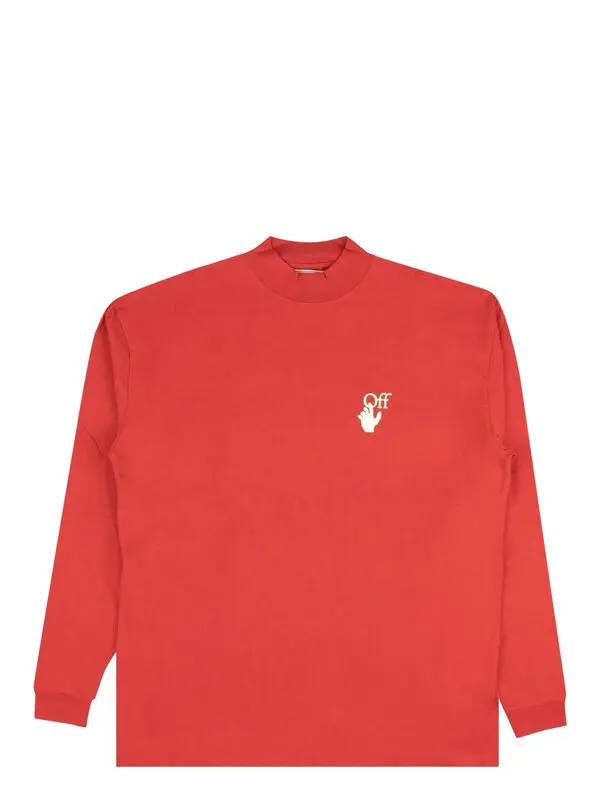 Off-White Pascal Arrow Mockneck T-shirt - Red