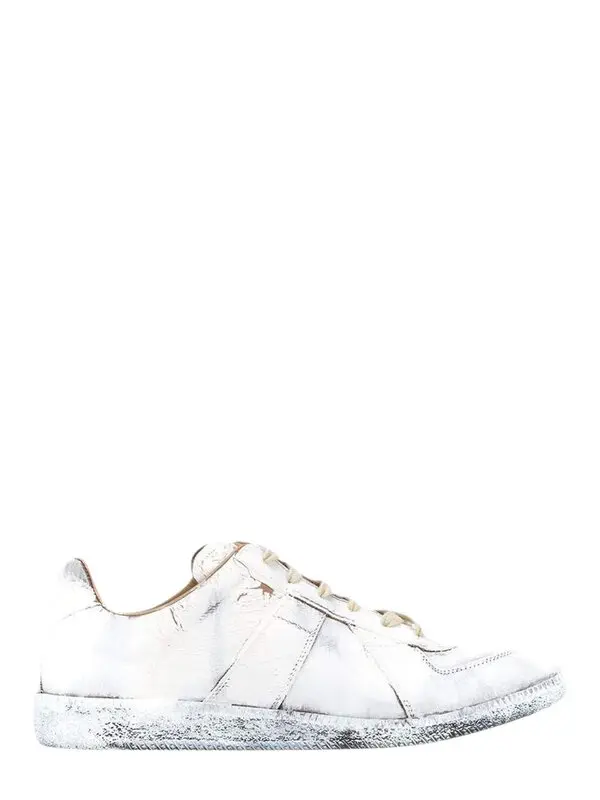 MAISON MARGIELA Replica Low Paint Sneakers - White