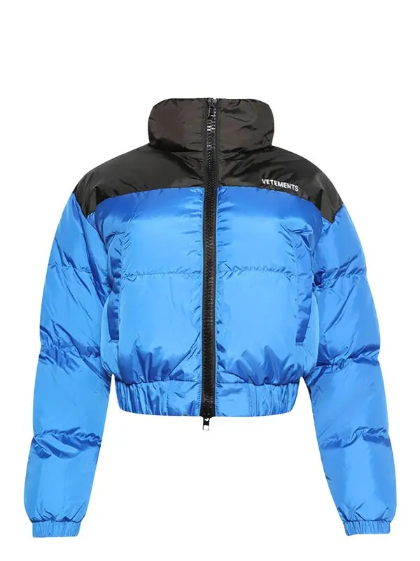 Vetements Fitted Puffer Jacket - Blue