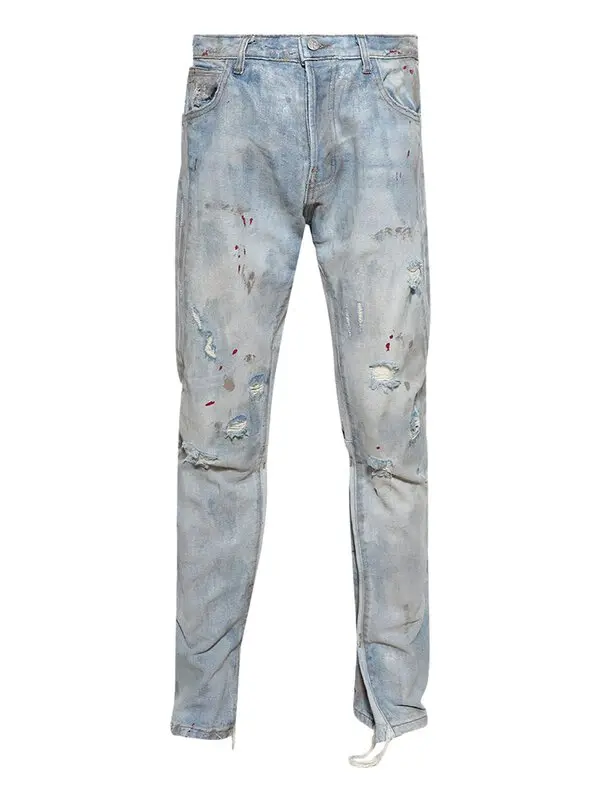 RIVINGTON ROI REBIS Painted Repented Pant 'indigo - Blue