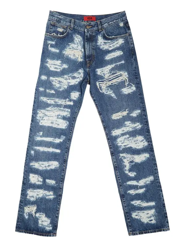 424 Ripped Denim - Blue