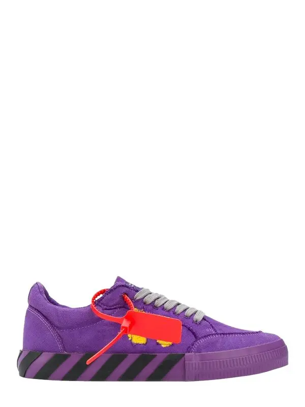 Off-White Vulcanized Low Top Sneakers - Purple