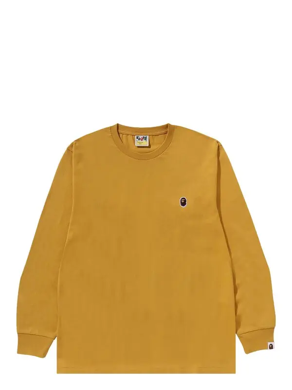 A BATHING APE One Point Long-sleeve Tee - Yellow