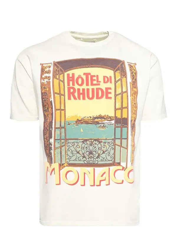 Rhude Hotel Di Monaco Tee - White