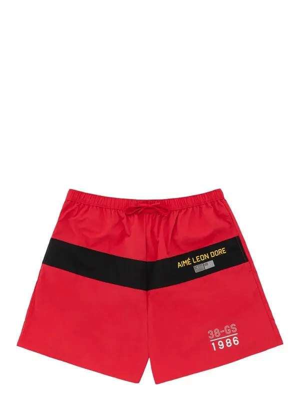 Aimé Leon Dore 38-gs Offshore Paneled Short - Red