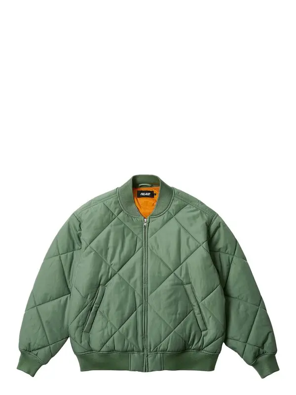 PALACE Quilted Bomber Jacket - Green