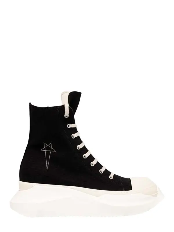 Rick Owens Pentagram Abstract High Top Sneakers - Black
