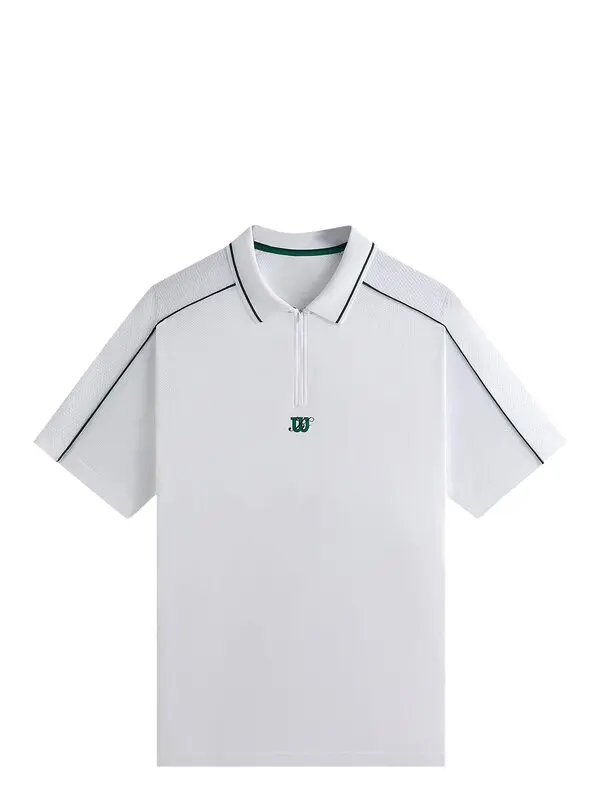 Kith X Wilson Doherty Zip Front Polo - White
