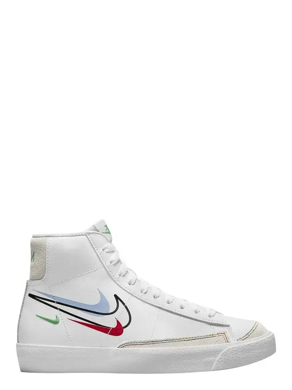 Nike Blazer Mid '77 Gs 'swoosh Pack' Sneakers - White