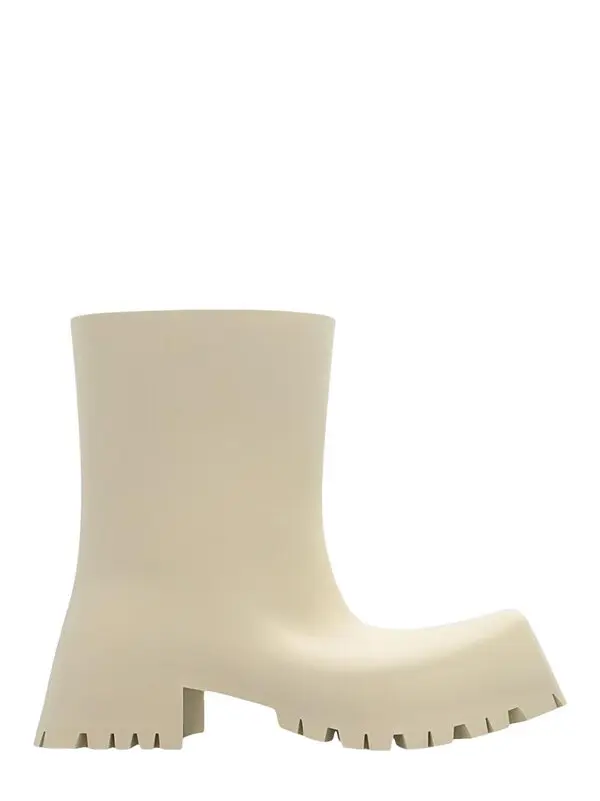 Balenciaga Trooper Rubber Boots - Cream