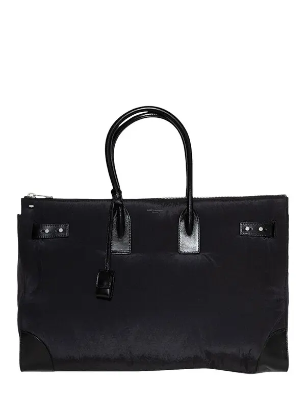 Saint Laurent Leather Duffle Bag - Black