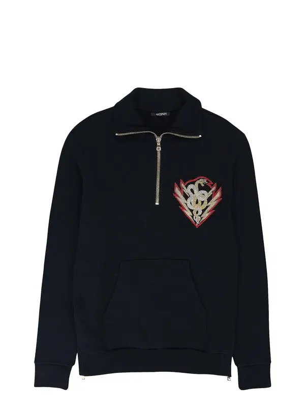 Balmain Embroidered Sweatshirt - Blue