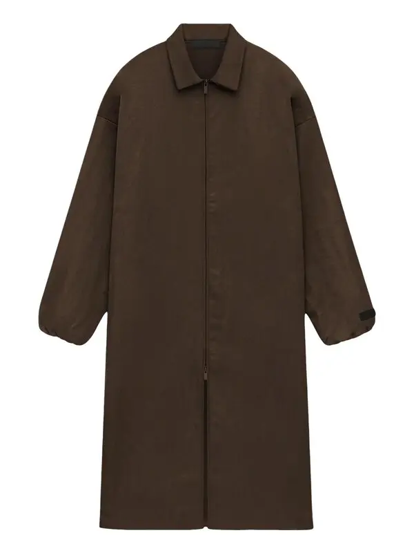 Fear Of God Textured Nylon Trench Coat - Brown