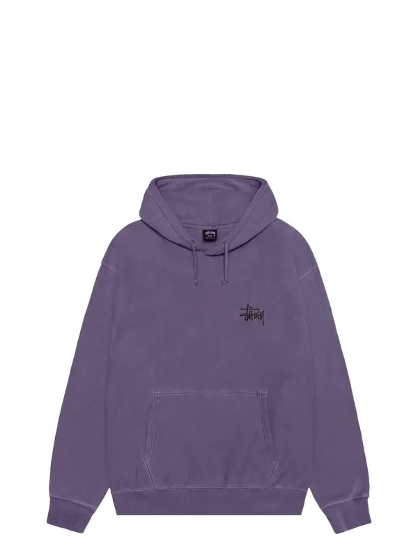 StÜssy Basic Pigment-dyed Hoodie - Purple