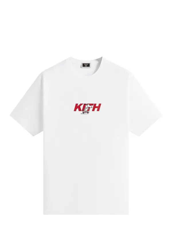 Kith For Peanuts Snoopy Skateboard Tee - White