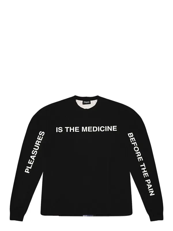 PLEASURES Medicine Premium Long-sleeve Shirt - Black